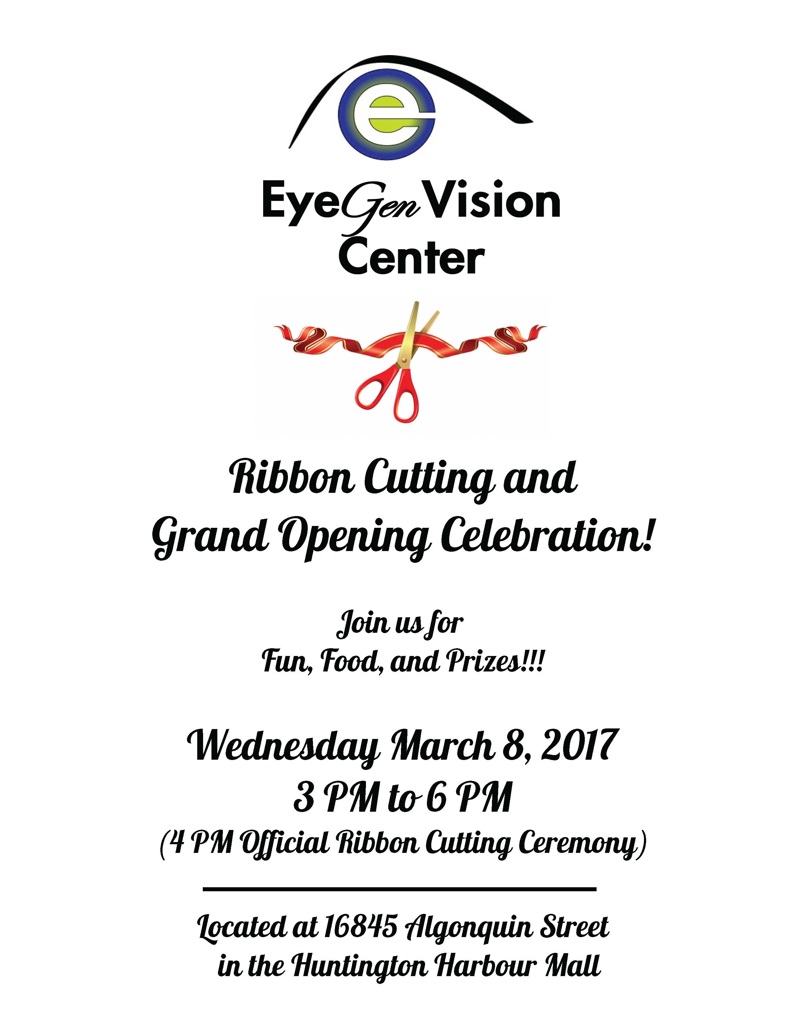 EyeGen Vision Grand Opening Celebration - Huntington Harbour ...